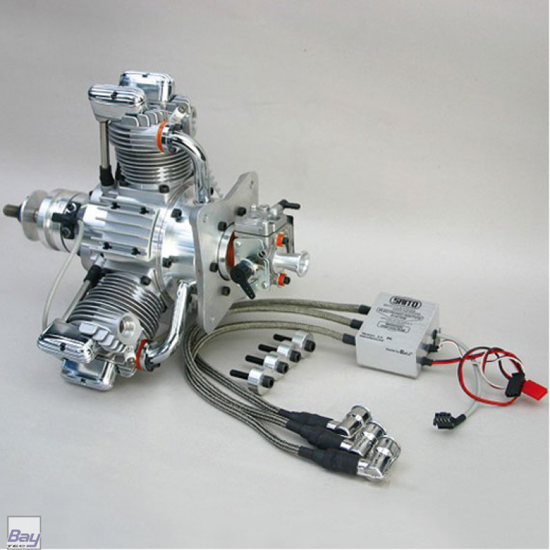 Saito Fg 84r3 Benzin Motor 3 Zylinder Mit Elektronische Bay Tec