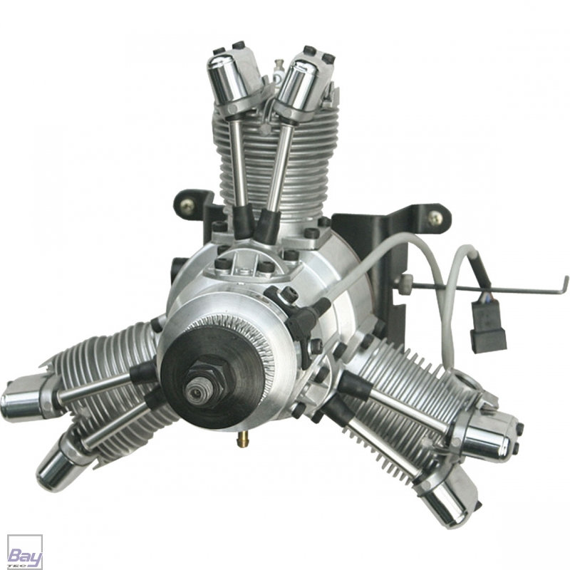 Saito Fg 33r3 Benzin Motor 3 Zylinder Sternmotor Mit El Bay Tec