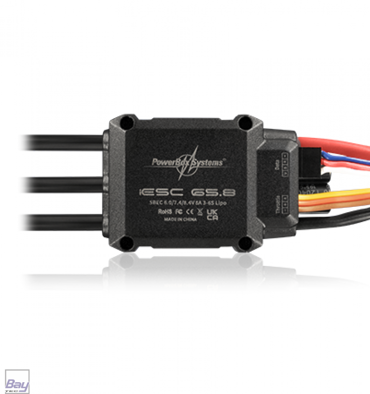 PowerBox iESC 65.8 Brushless Regler - 65A - 6S - 8A-BEC - Bay-Tec ...
