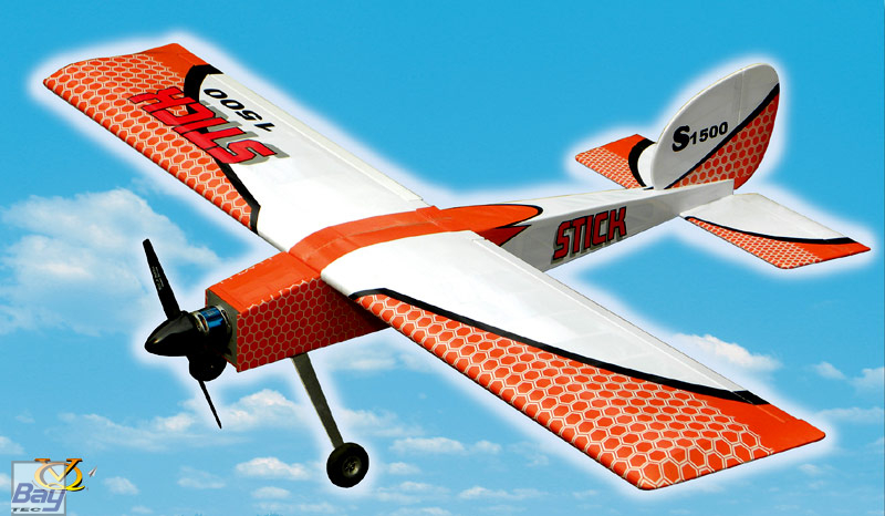 VQ Model Stick 1500 (orange) ARF 1502mm - Bay-Tec Modelltechnik