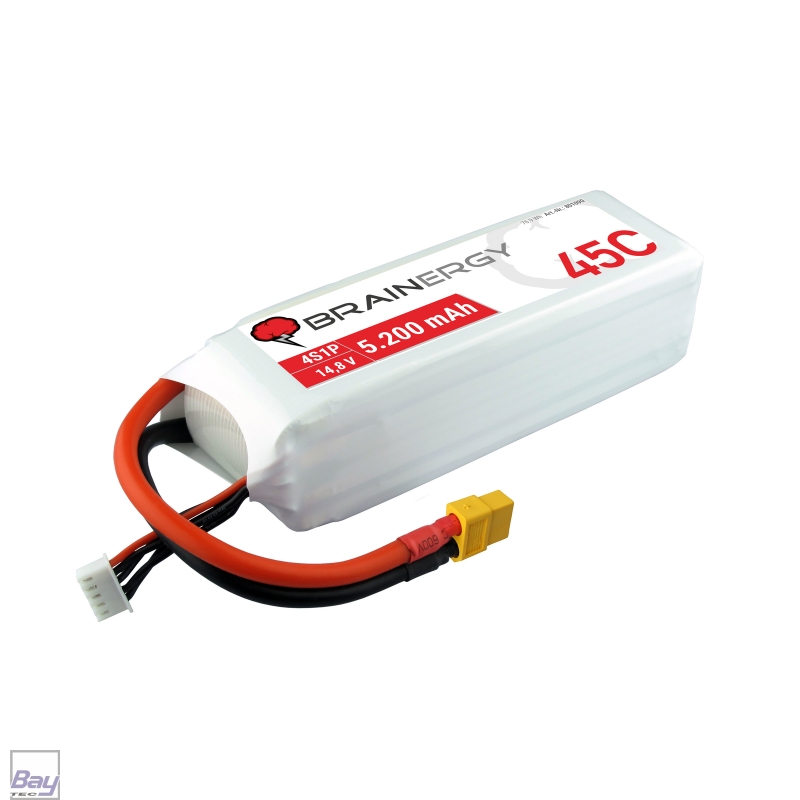 LiPo 4s1p 14,8V 5200mAh 45C BRAINERGY - Bay-Tec Modelltechnik