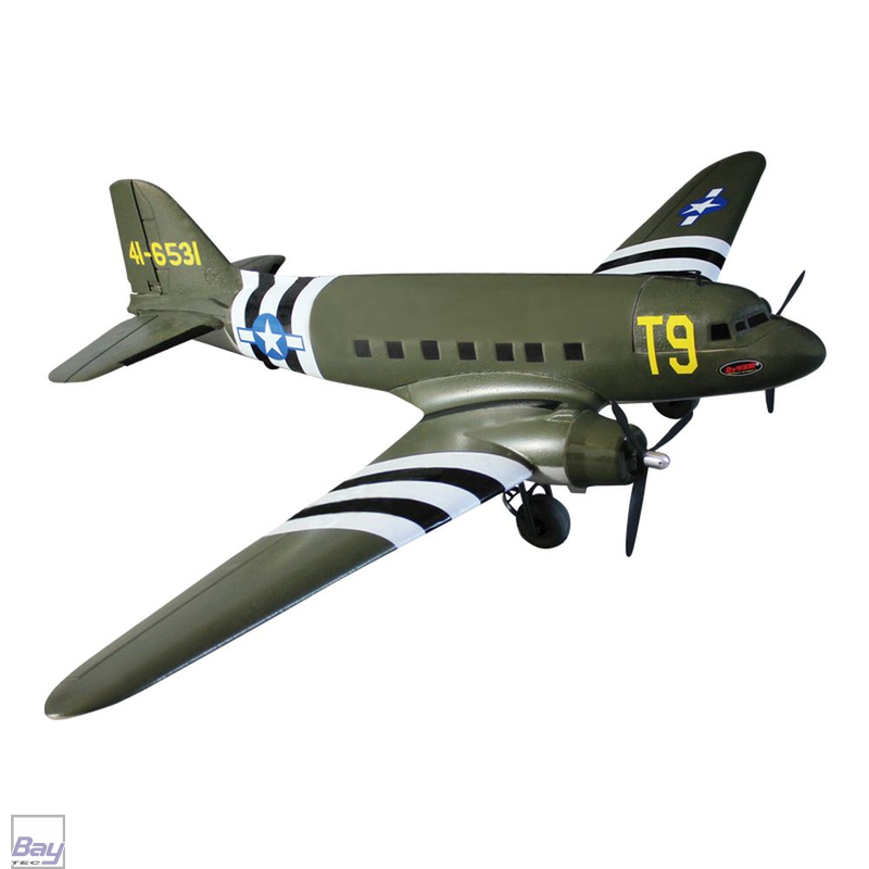 Dynam C-47 / DC-3 Skytrain EPO 1470mm grün PNP - Bay-Tec Modelltechnik