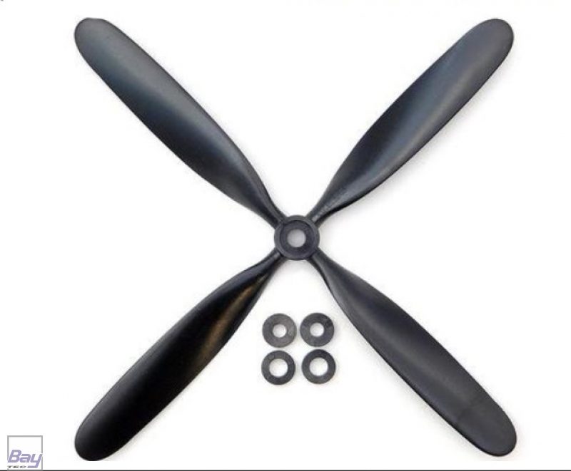 Dynam 10.5x8x4 Reverse 4-Blade Propeller - Bay-Tec Modelltechnik