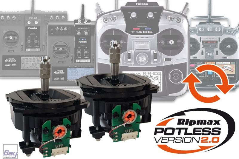 Futaba T18SZ, T18MZ, FX32, FX36 Potless ULTIMATE Gimbal - Bay-Tec ...